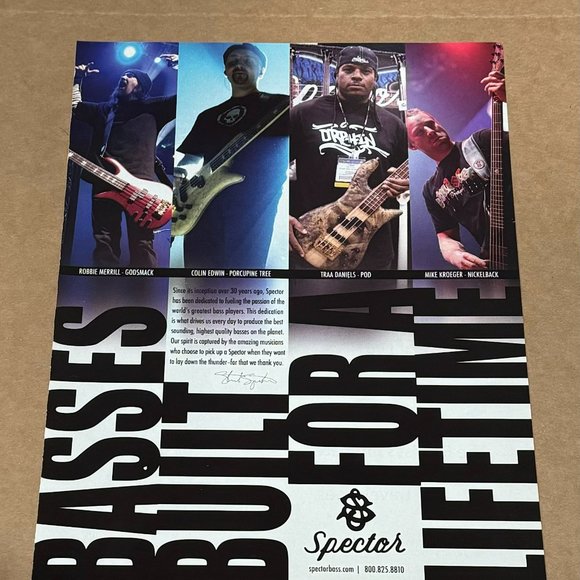 Spector | Art | Merrill Edwin Daniels Mike Kroeger Spector Bass Guitars ...